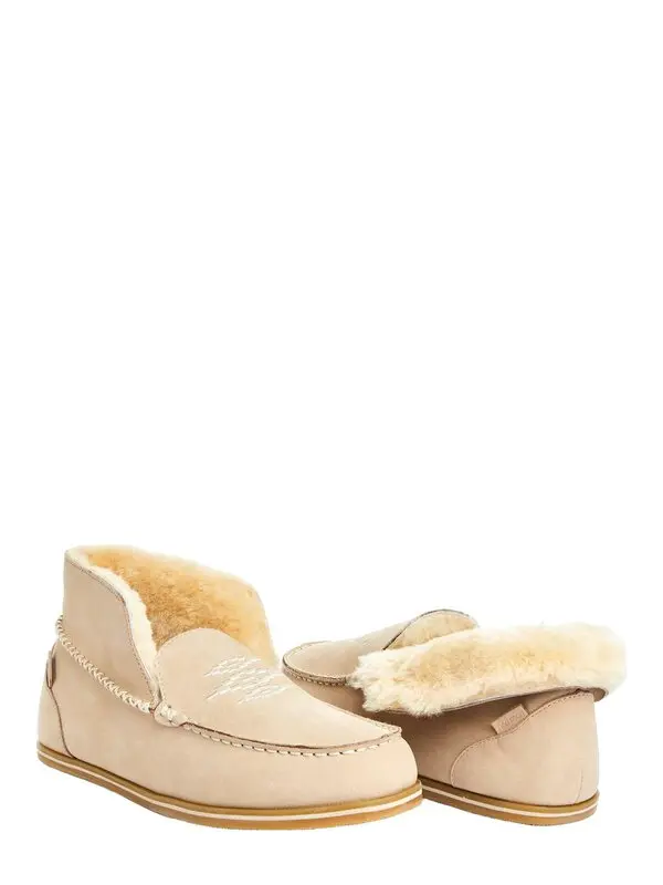 HARI MARI Alta Genuine Shearling Lined Slippers - Sand