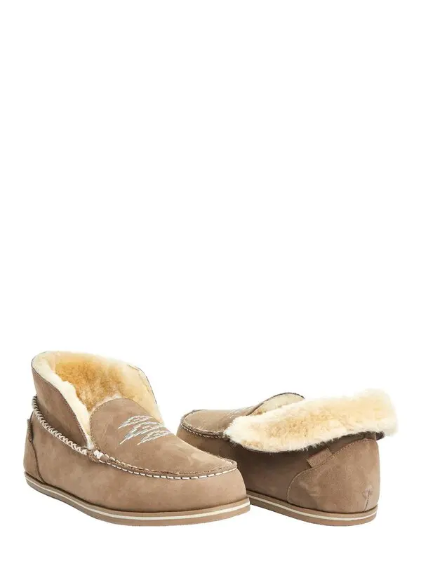 HARI MARI Alta Genuine Shearling Lined Slippers - Storm