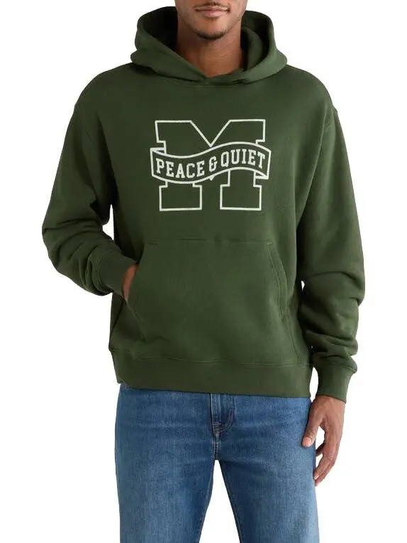 MUSEUM OF PEACE & QUIET Banner Hoodie - Forest