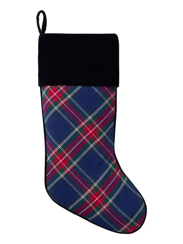 PETITE PLUME Windsor Tartan Stocking - Navy
