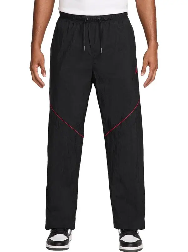 JORDAN Brooklyn Nylon Draft Pants - Black/gym Red