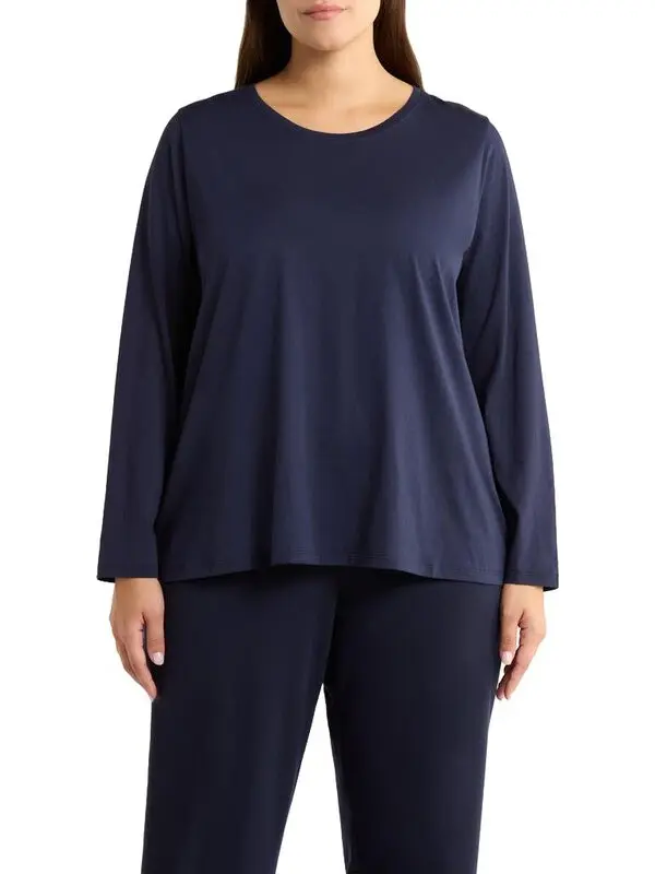 Eileen Fisher Boxy Organic Cotton Top - Ink