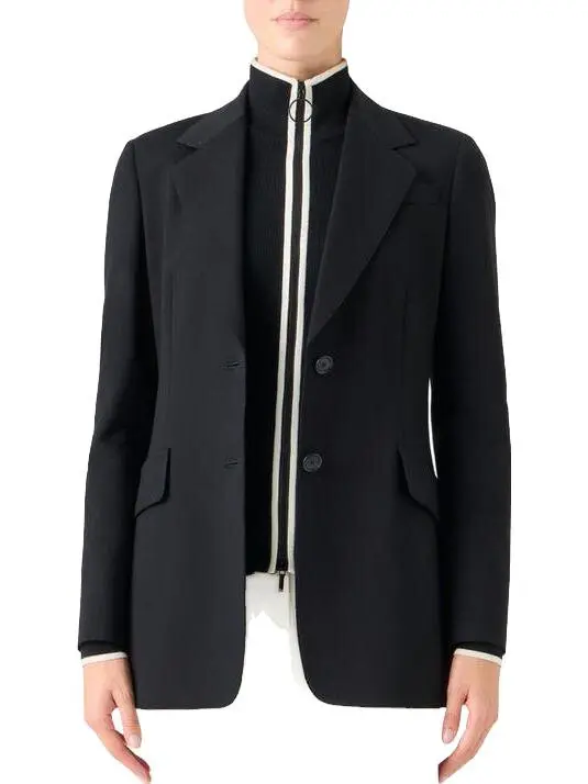 Akris Classic Single-breasted Blazer - Black