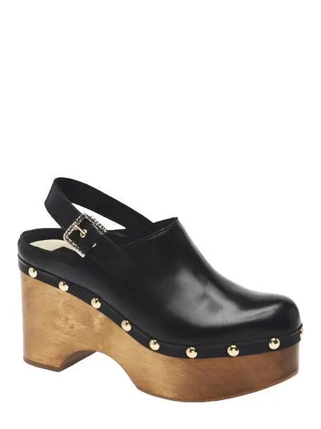 Dolce Vita Adelan Slingback Clog - Black Leather