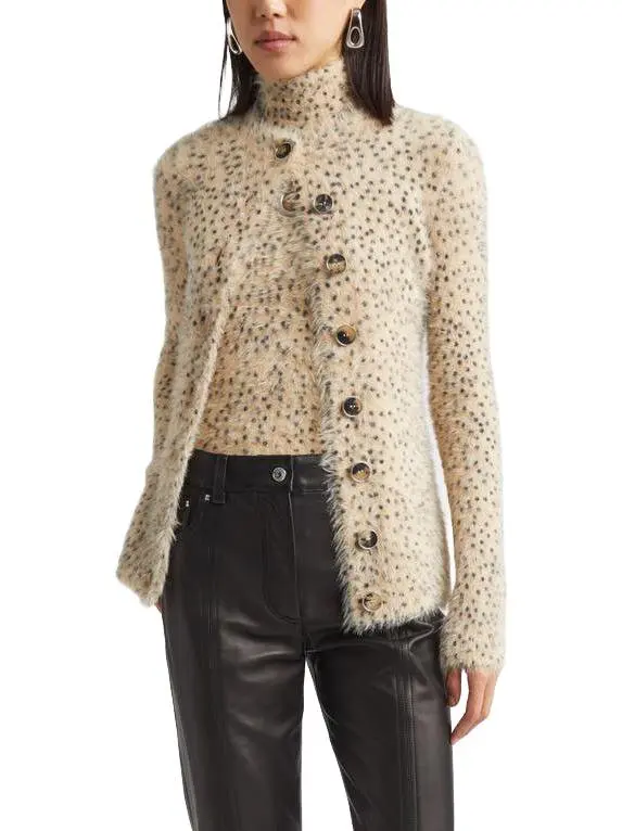 Rabanne Brushed Cardigan - Print Pois