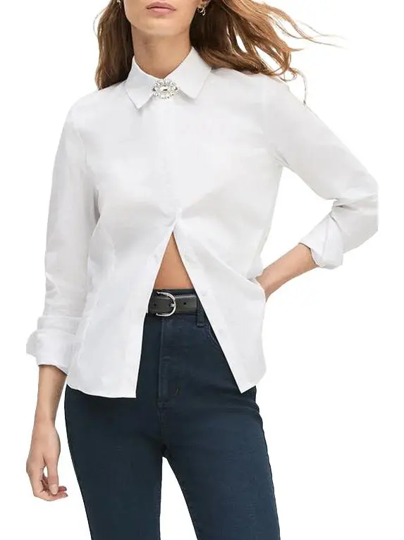 FAVORITE DAUGHTER The Darling Embellished Shirt - White
