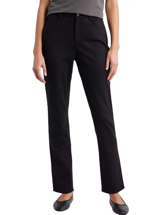 Eileen Fisher High-waist Slim Fit Jeans - Black