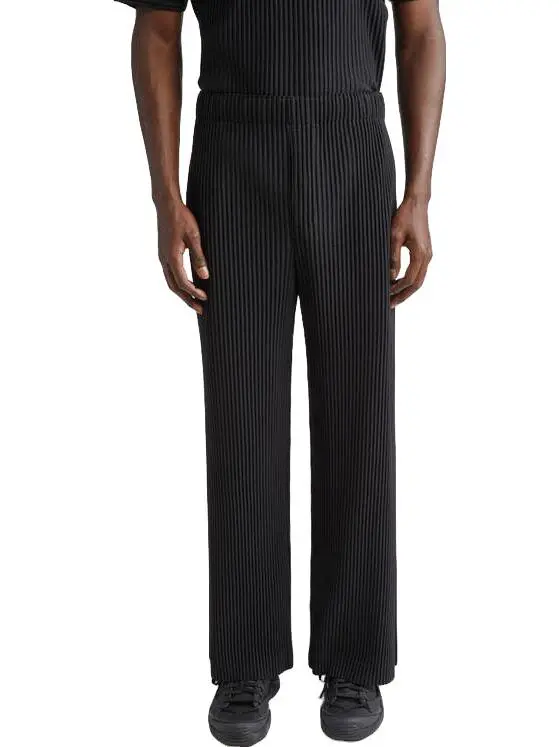 Issey Miyake Monthly Colors October Pleated Trousers - Black