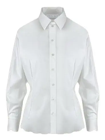 CONTESSA MILLS Doll Relaxed Dress Shirt - White
