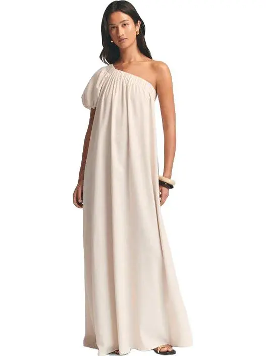 ST MRLO Jolie One-shoulder Maxi Dress - Natural