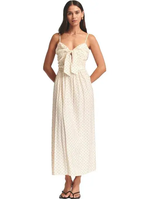 ST MRLO Baylen Midi Dress - Cream Spot