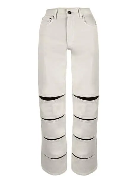 CONTESSA MILLS Arcana Slim-fit Mid-rise Jeans - Tofu