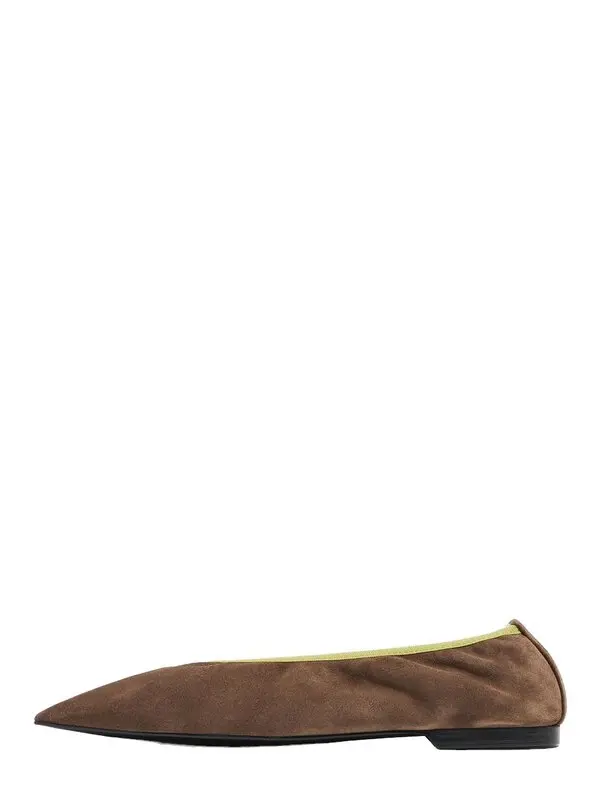 Bimba Y Lola Pointed Toe Ballerina - Tan