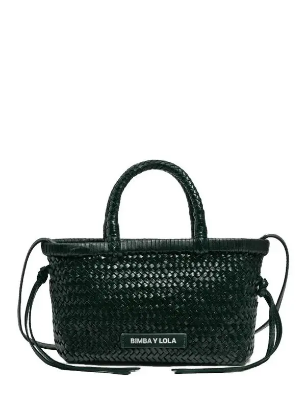 Bimba Y Lola Leather Handbag - Dark Green