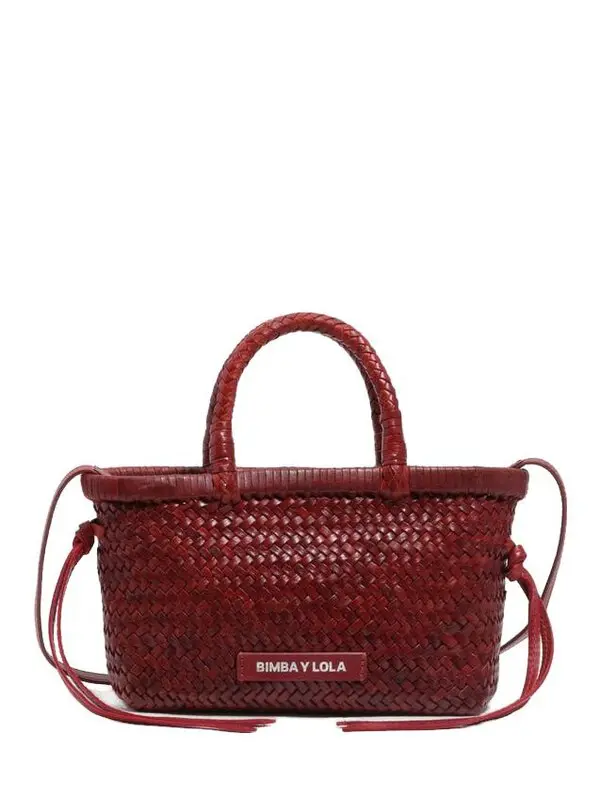 Bimba Y Lola Leather Handbag - Dark Red