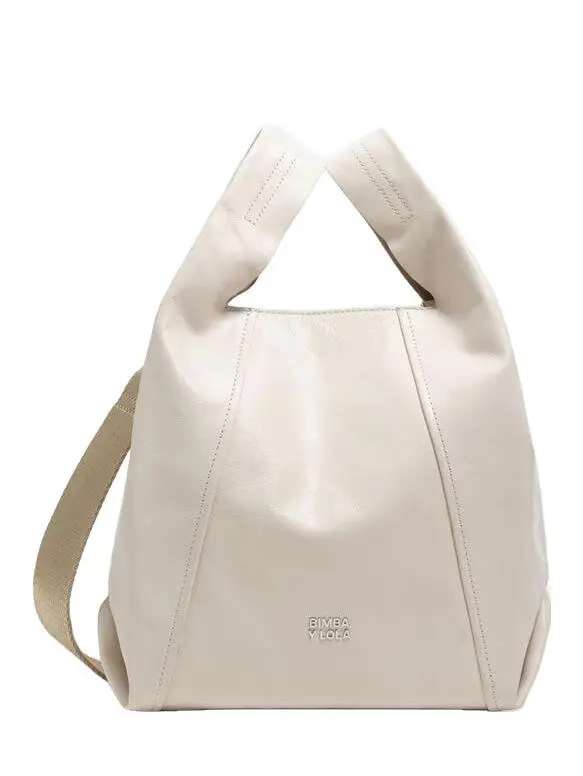 Bimba Y Lola Leather Handbag - Ivory