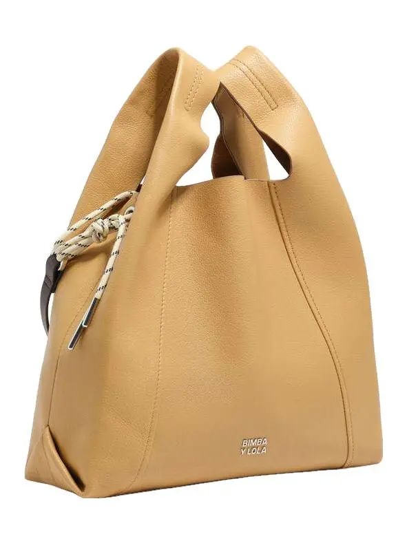 Bimba Y Lola Medium Leather Handbag - Sahara
