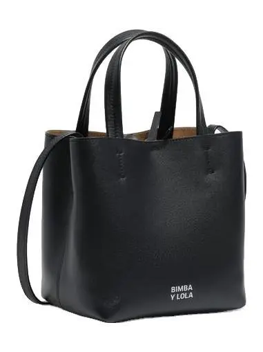 Bimba Y Lola Small Leather Handbag - Black