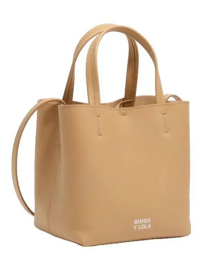 Bimba Y Lola Small Leather Handbag - Desert