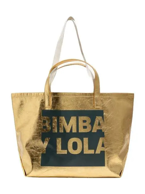 Bimba Y Lola Large Shopper Bag - Gold