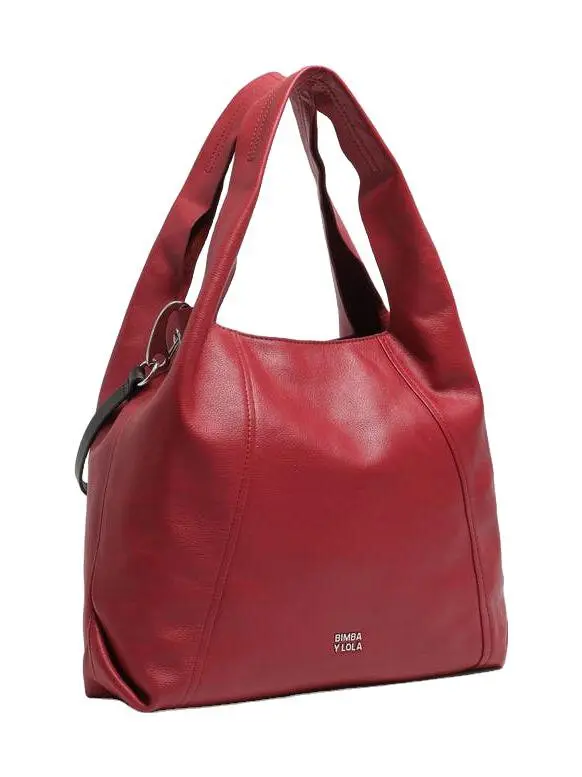 Bimba Y Lola Large Leather Tote - Red