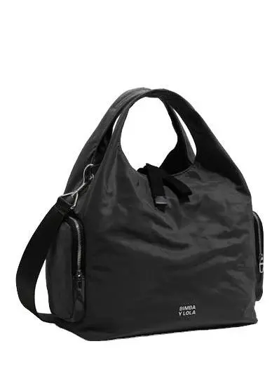 Bimba Y Lola Medium Pocket Paper Bag - Charcoal
