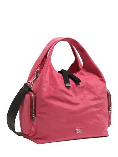 Bimba Y Lola Medium Pocket Paper Bag - Dark Pink