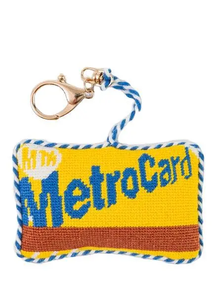 FURBISH Needlepoint Bag Charm - Metro Card