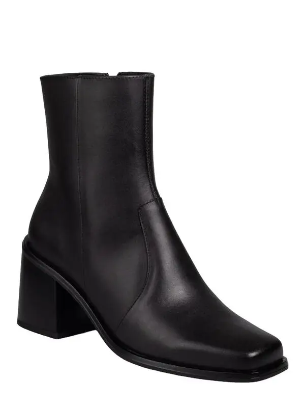 MANELA Libia Block Heel Booties - Black