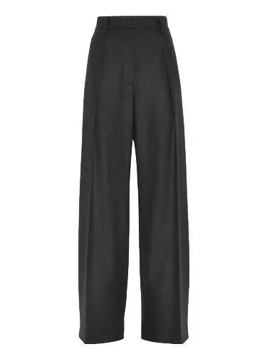 Brunello Cucinelli Flared Sartorial Trousers - Dark Grey