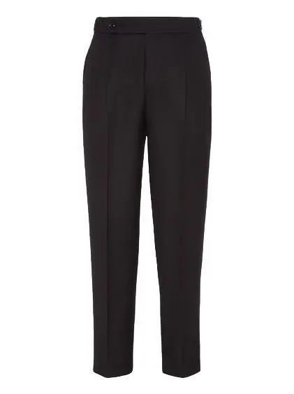 Brunello Cucinelli Tuxedo Trousers - Black