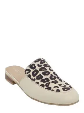 STIVALI NEW YORK Tenerezza Leather Mules - Ivory Leopard