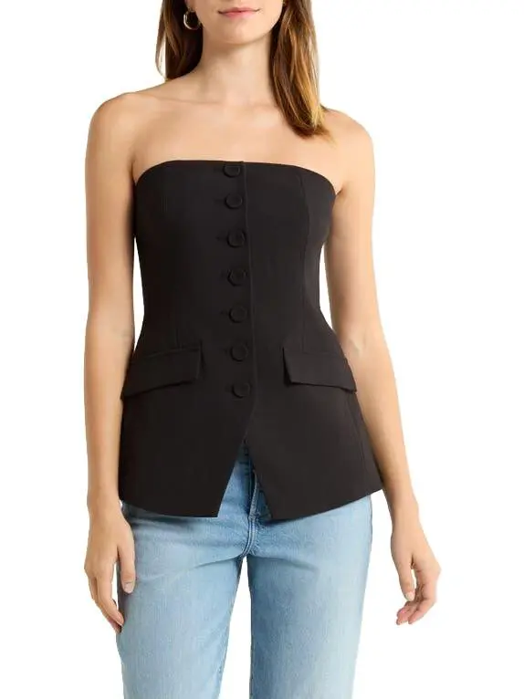 FAVORITE DAUGHTER Phoebe The Dream Bustier Top - Black
