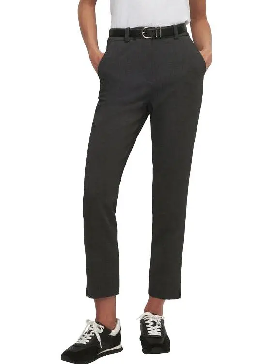 FAVORITE DAUGHTER The Favorite High Waist Ankle Cigarette Pants - Grey Suiting