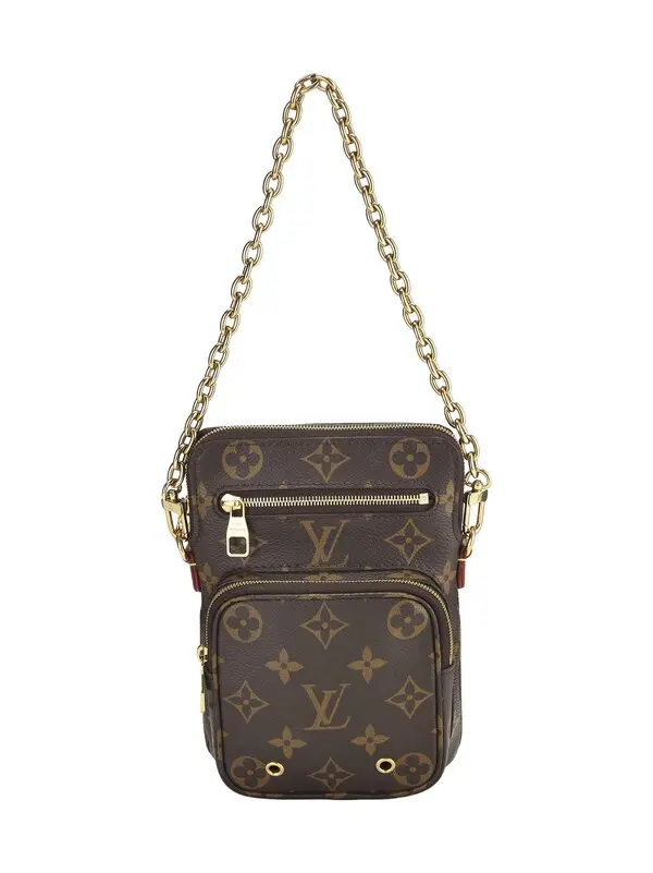 LOUIS VUITTON Monogram Utility Phone Pocket Crossbody - Brown