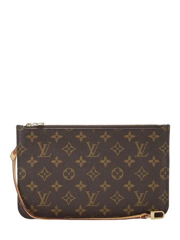 LOUIS VUITTON Monogram Neverfull Pouch Nm - Brown