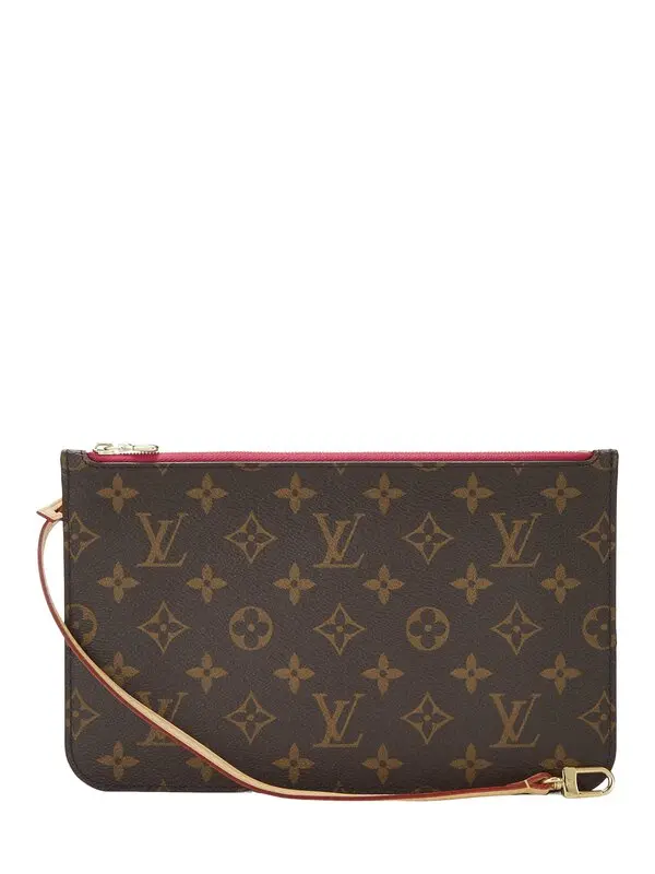 LOUIS VUITTON Monogram Neverfull Pouch Nm - Pink