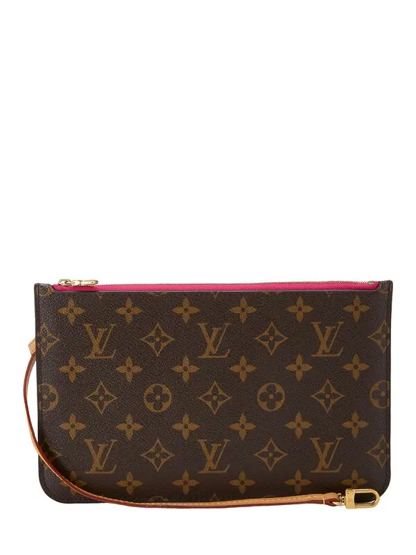 LOUIS VUITTON Monogram Neverfull Nm Pouch - Pink