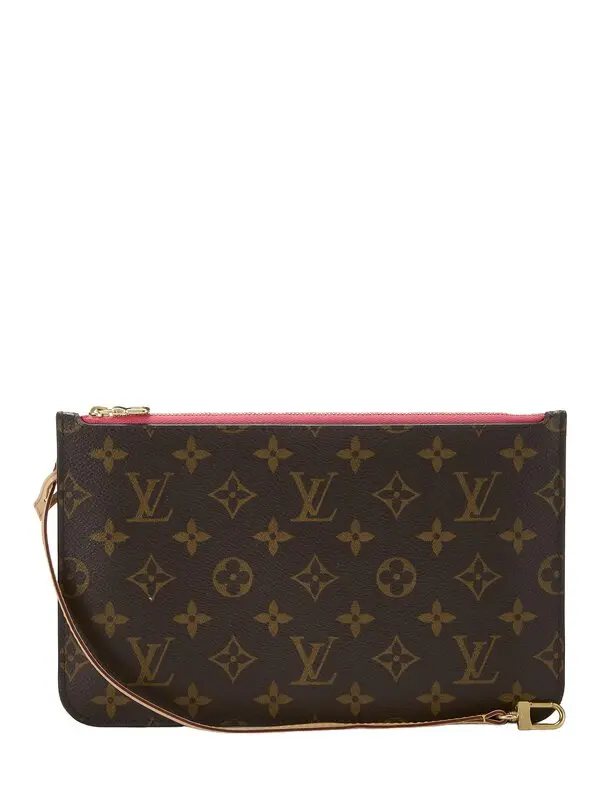 LOUIS VUITTON Monogram Neverfull Pouch Nm - Pink