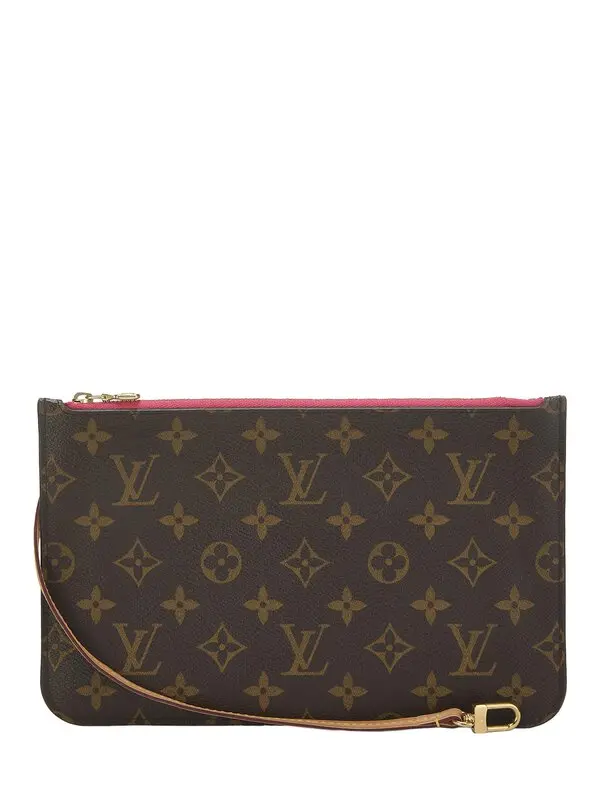 LOUIS VUITTON Monogram Neverfull Pouch Nm - Pink