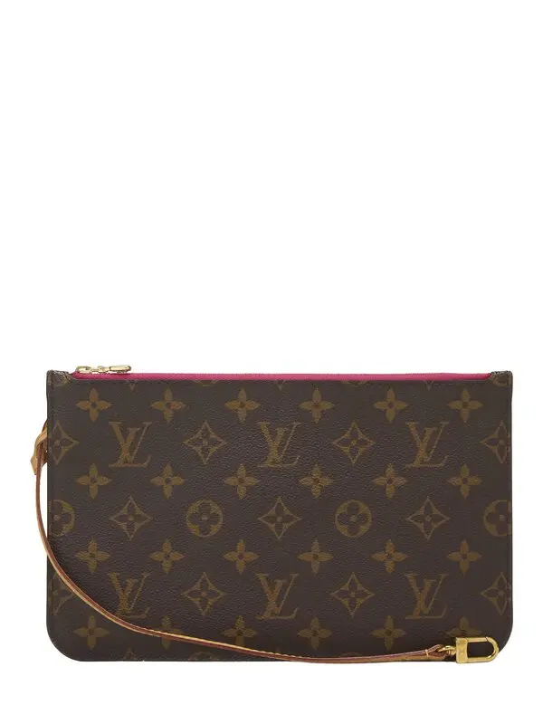 LOUIS VUITTON Monogram Neverfull Pouch Nm - Pink