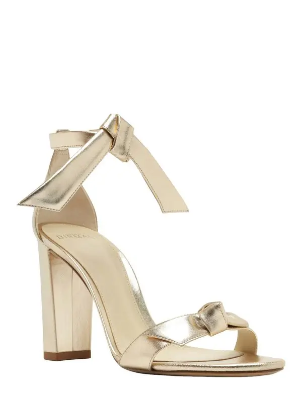 ALEXANDRE BIRMAN Clarita Metallic Sandals - Golden