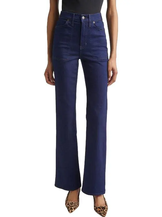 Veronica Beard Crosbie High-waist Wide Leg Jeans - Indigo Rinse