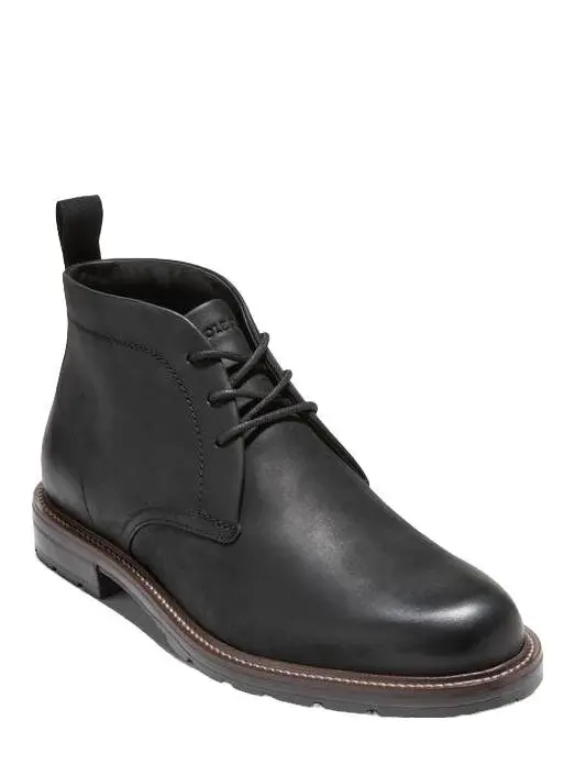 Cole Haan Roundhill Grand Waterproof Chukka Boot - Black Nubuck/dark Natural