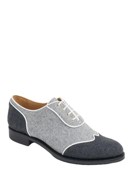 The Office Of Angela Scott Mr. Evans Wingtip Oxford - Grey Wool