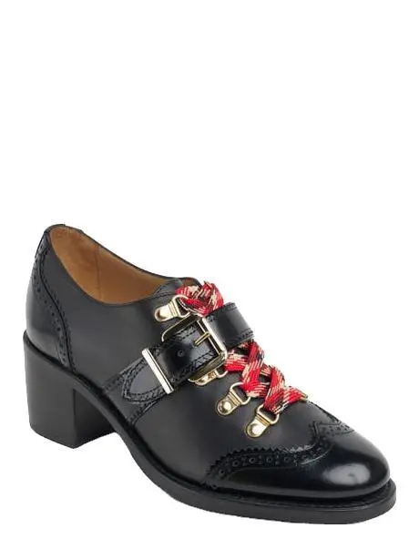 The Office Of Angela Scott Mrs. Logan Wingtip Oxford Pump - Black