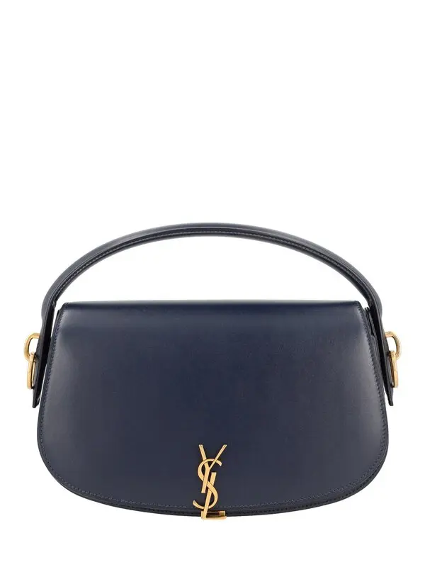 Saint Laurent Voltaire Bag With Logo - Blue