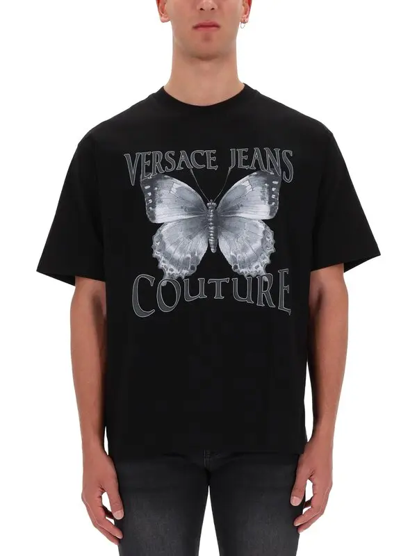 Versace Butterfly Logo T-shirt - Black