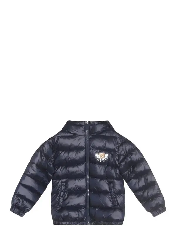 Moschino Jacket With Logo - Blue