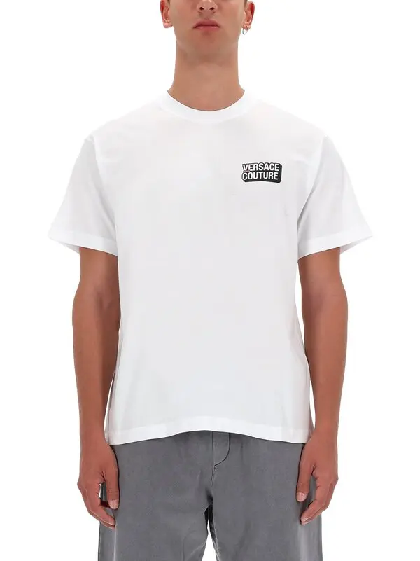 Versace Small Square Logo T-shirt - White